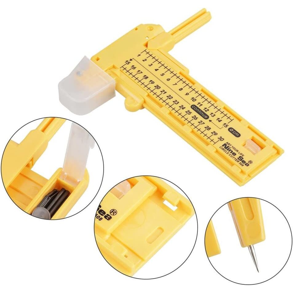 Cutter pentru hartie, Plastic, Galben - eMAG.ro