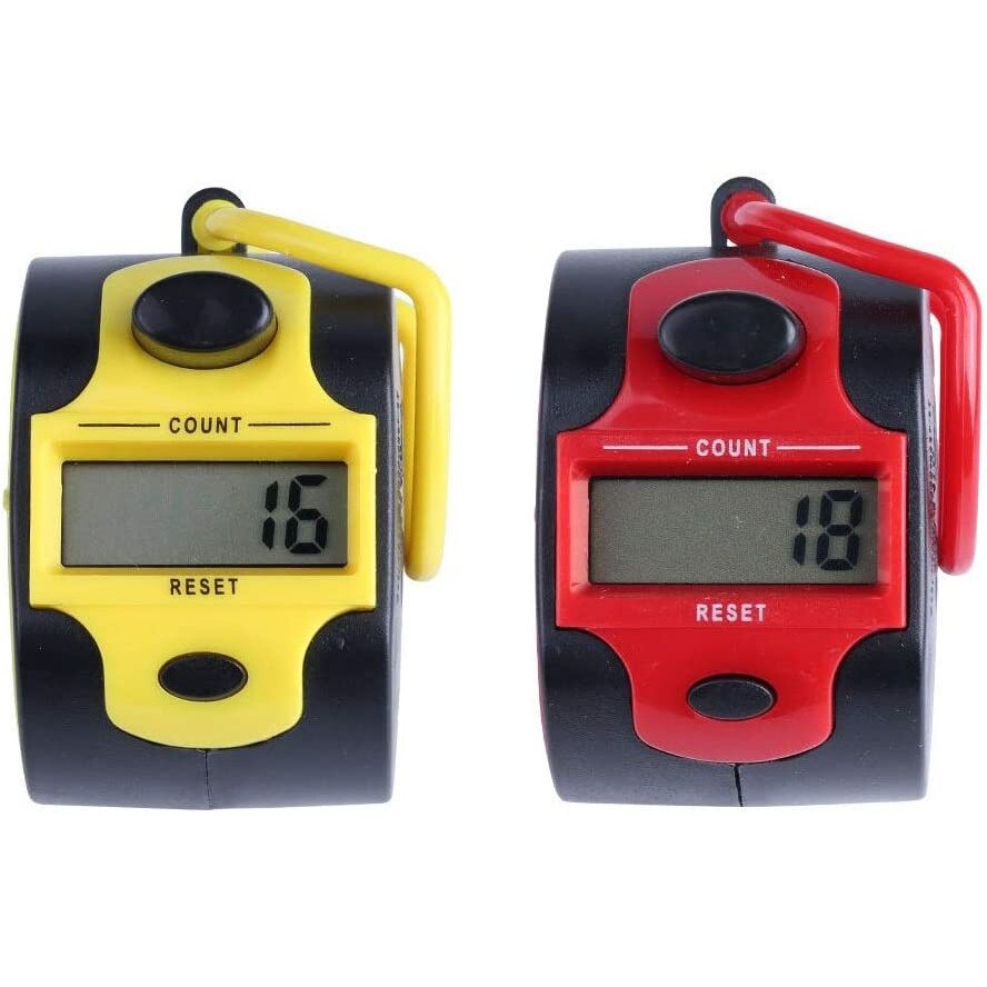 Contor digital manual, Rosu/Galben, 2 buc - eMAG.ro