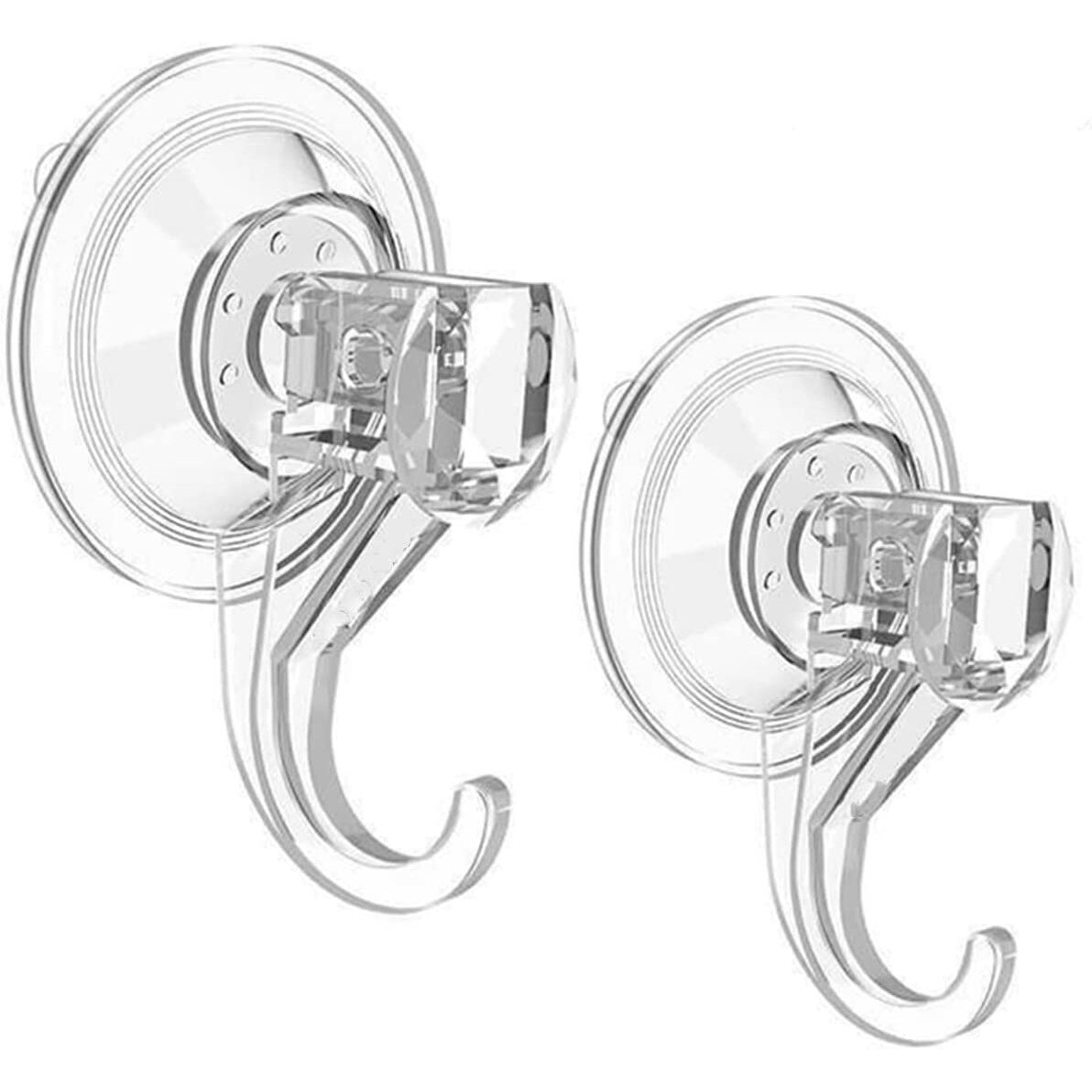 Set 2 carlige cu ventuza, PVC, Transparent - eMAG.ro