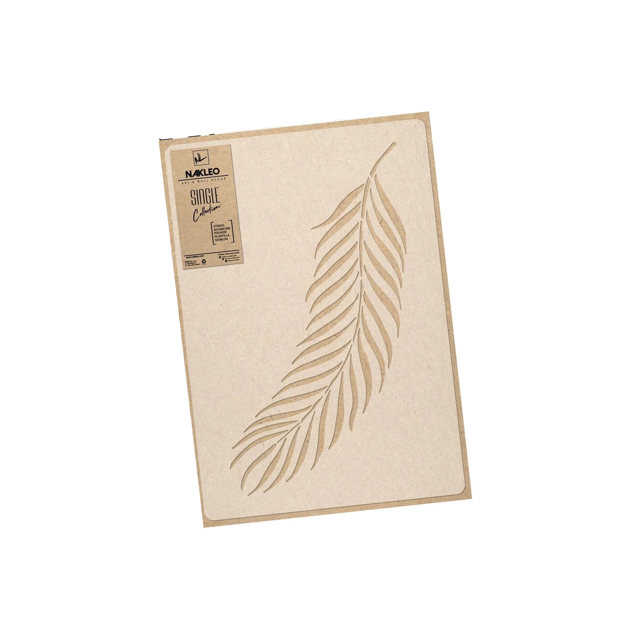 Sablon decorativ reutilizabil, Nakleo, Frunza de palmier, 59 x 95 cm ...