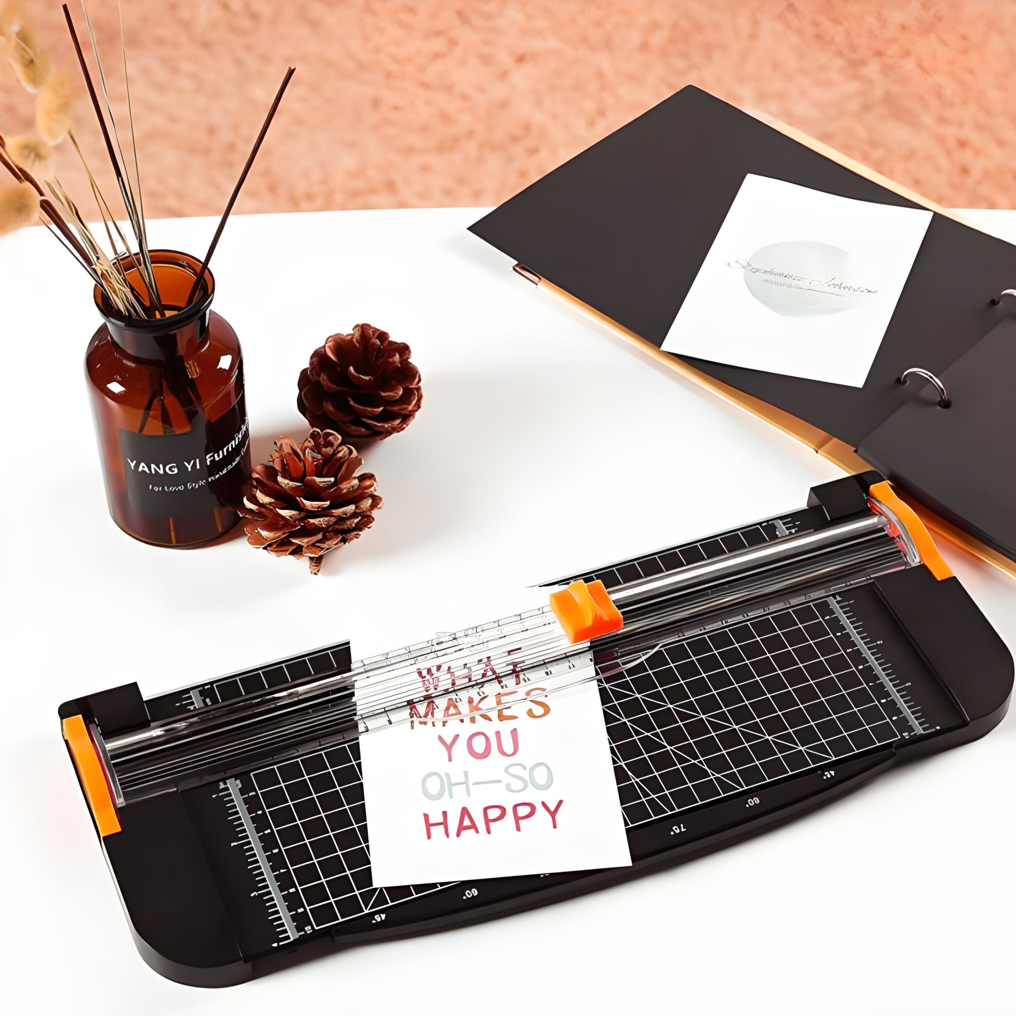 Masina Taiat Hartie, Trimmer, Format A3, A4, B4, B5, Negru Portocaliu ...