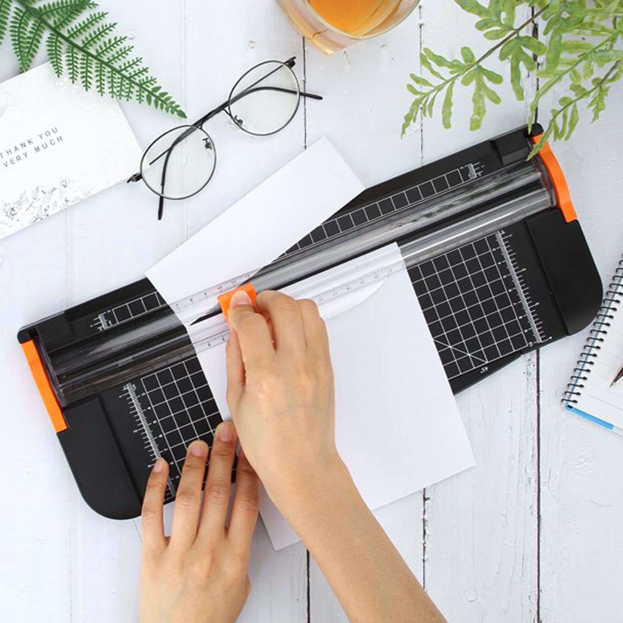 Masina Taiat Hartie, Trimmer, Format A3, A4, B4, B5, Negru Portocaliu ...