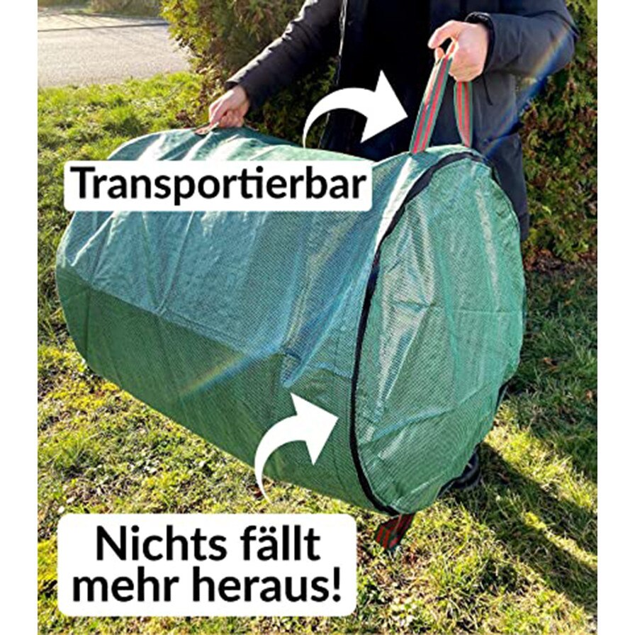 Cos de gunoi pentru gradina, Polipropilena, 120L, Verde - eMAG.ro