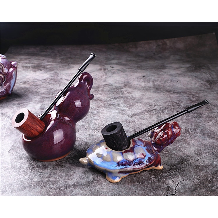 Pipa de fumat, Lemn, Negru - eMAG.ro