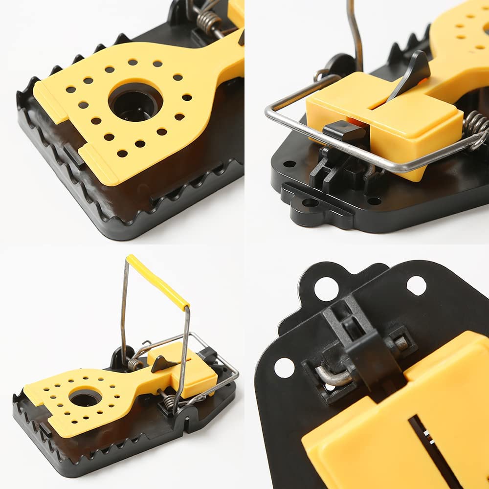 Set 4 capcane pentru rozatoare, ABS/Polistiren, 11.4x5.2x5.5 cm - eMAG.ro