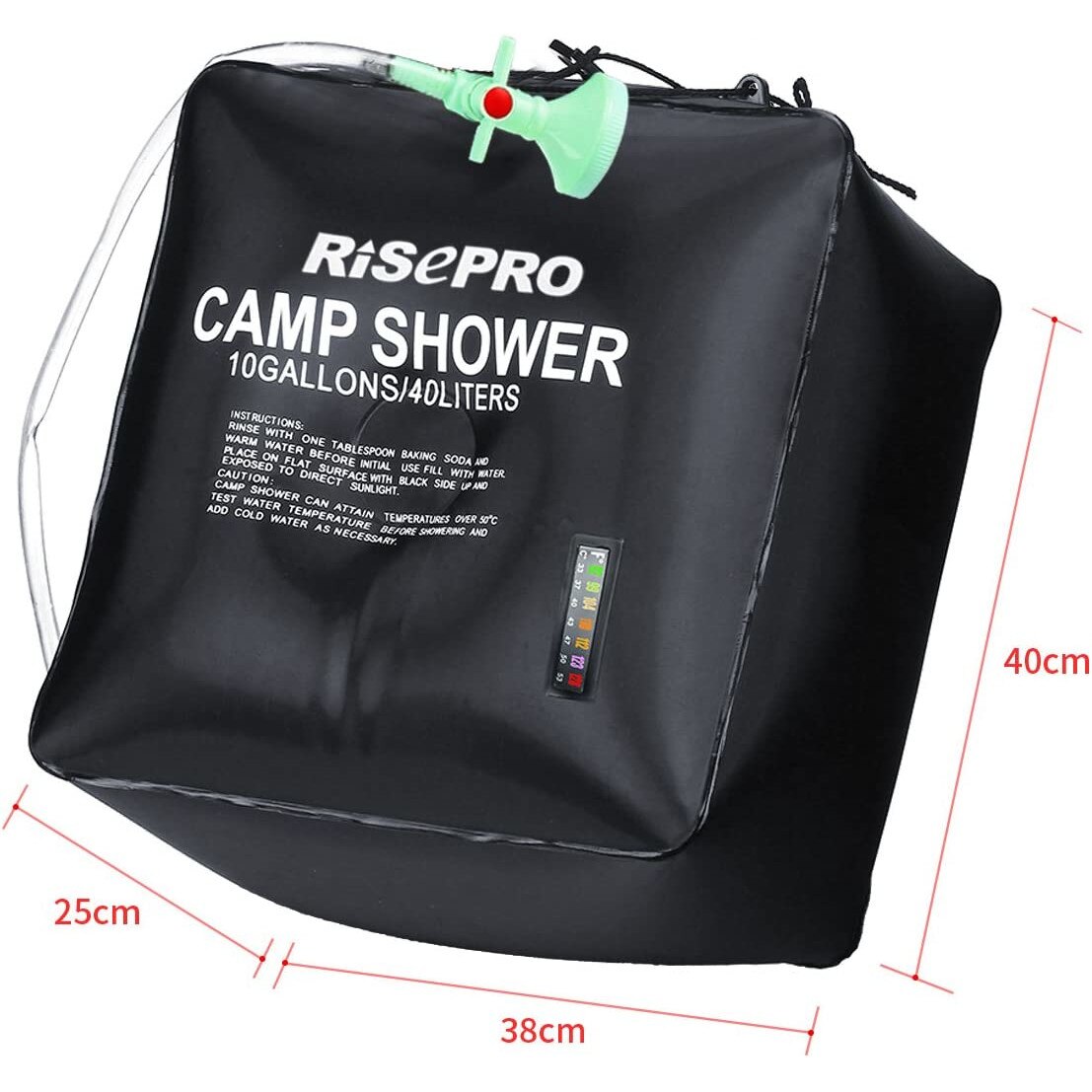 Geanta de dus, Incalzire solara, 40 l, Negru - eMAG.ro