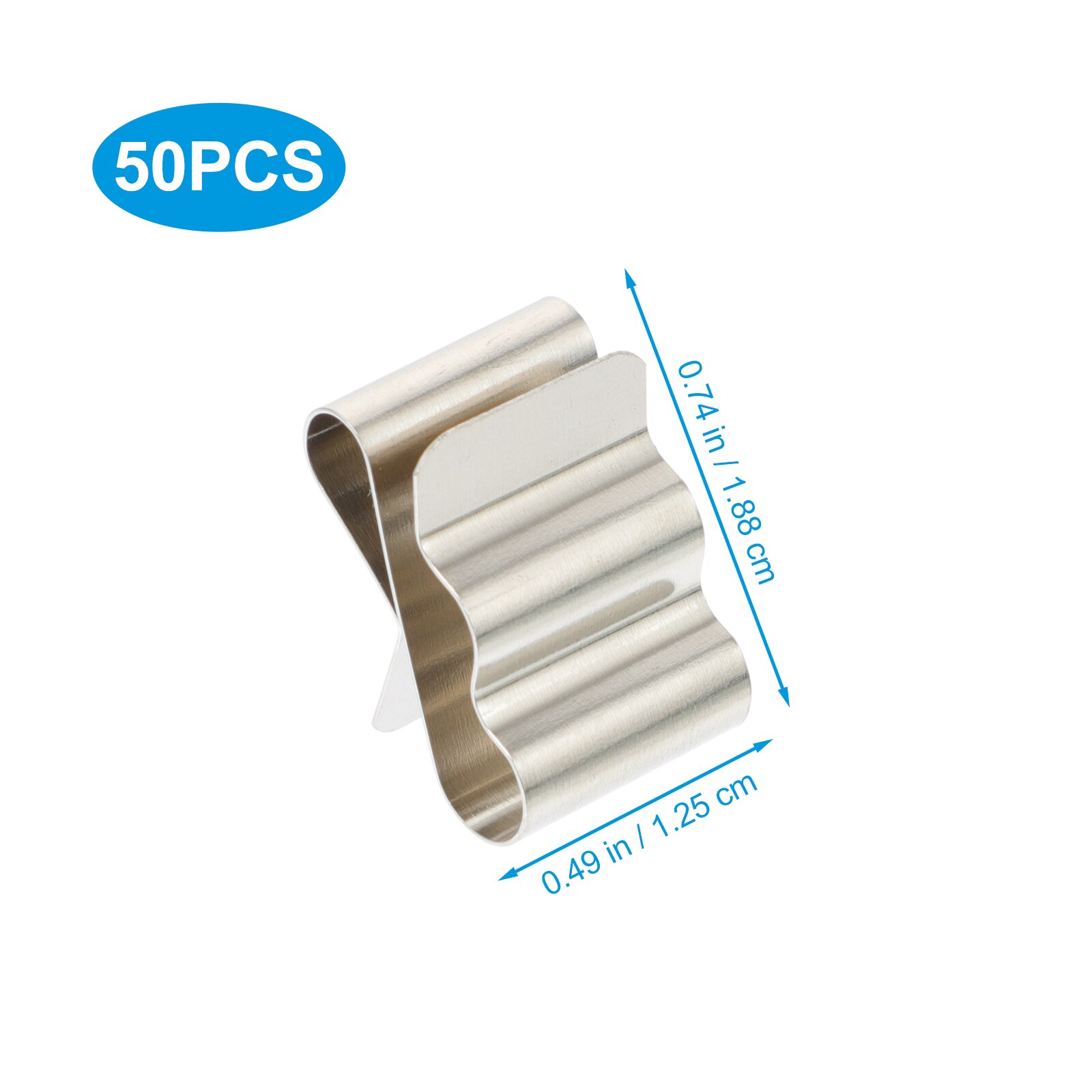 Set 50 cleme cablu panoul solar, Inox, Argintiu - eMAG.ro