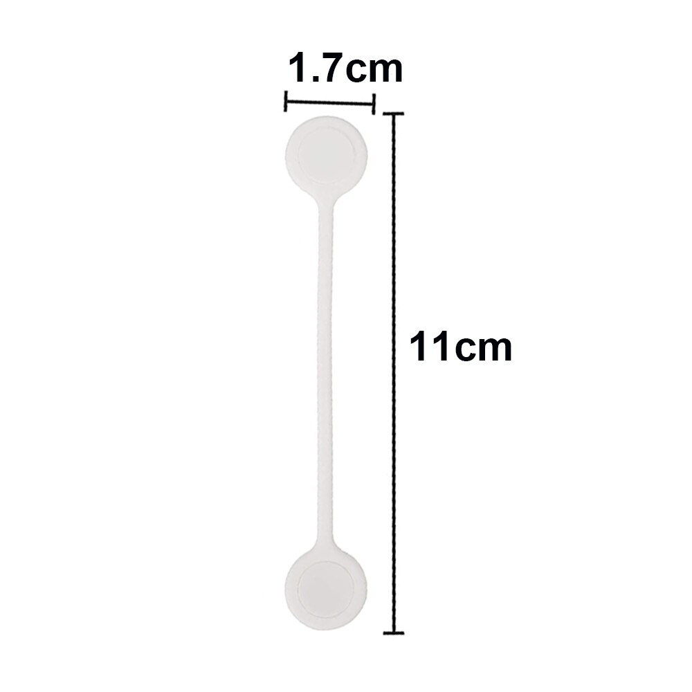 Cleme de cablu magnetice reutilizabile din silicon, reglabile, casti ...