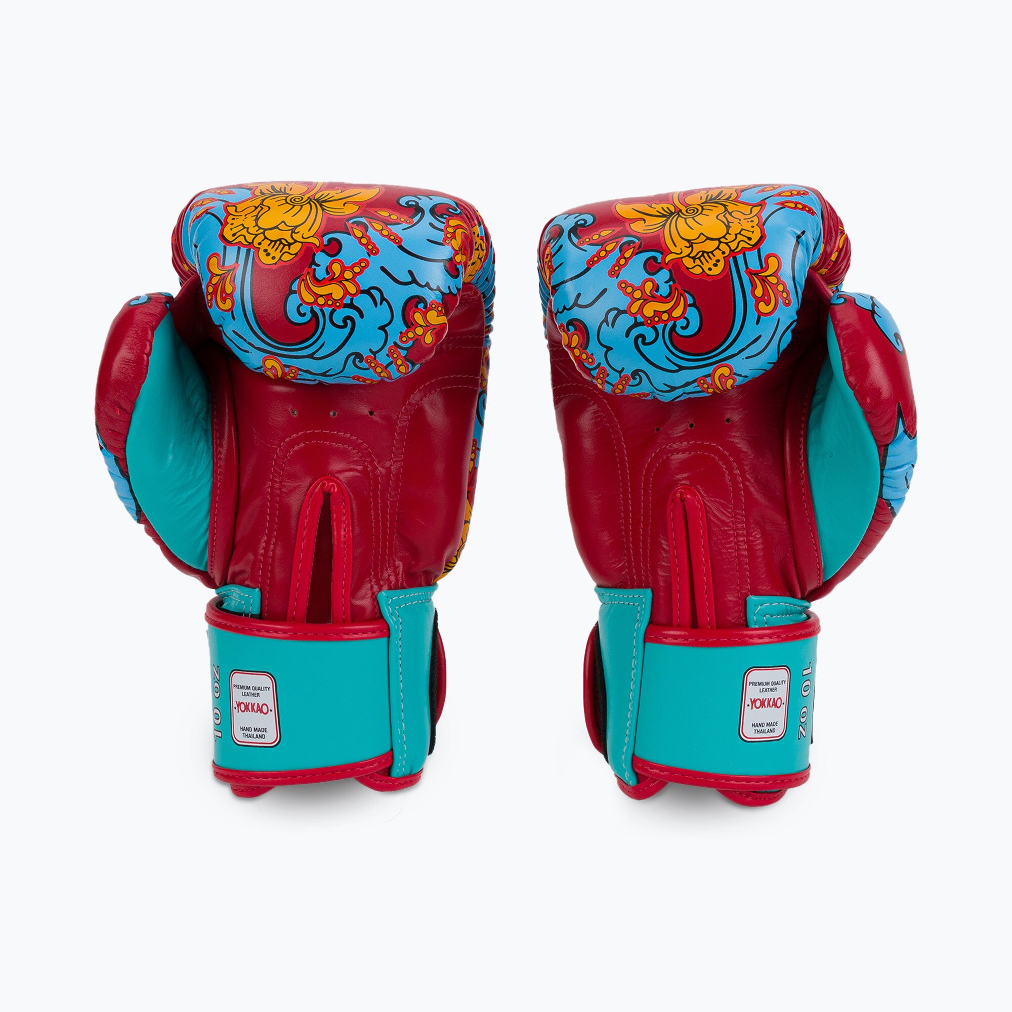 Manusi de box, YOKKAO, Piele naturala, Multicolor, 16 Oz - eMAG.ro