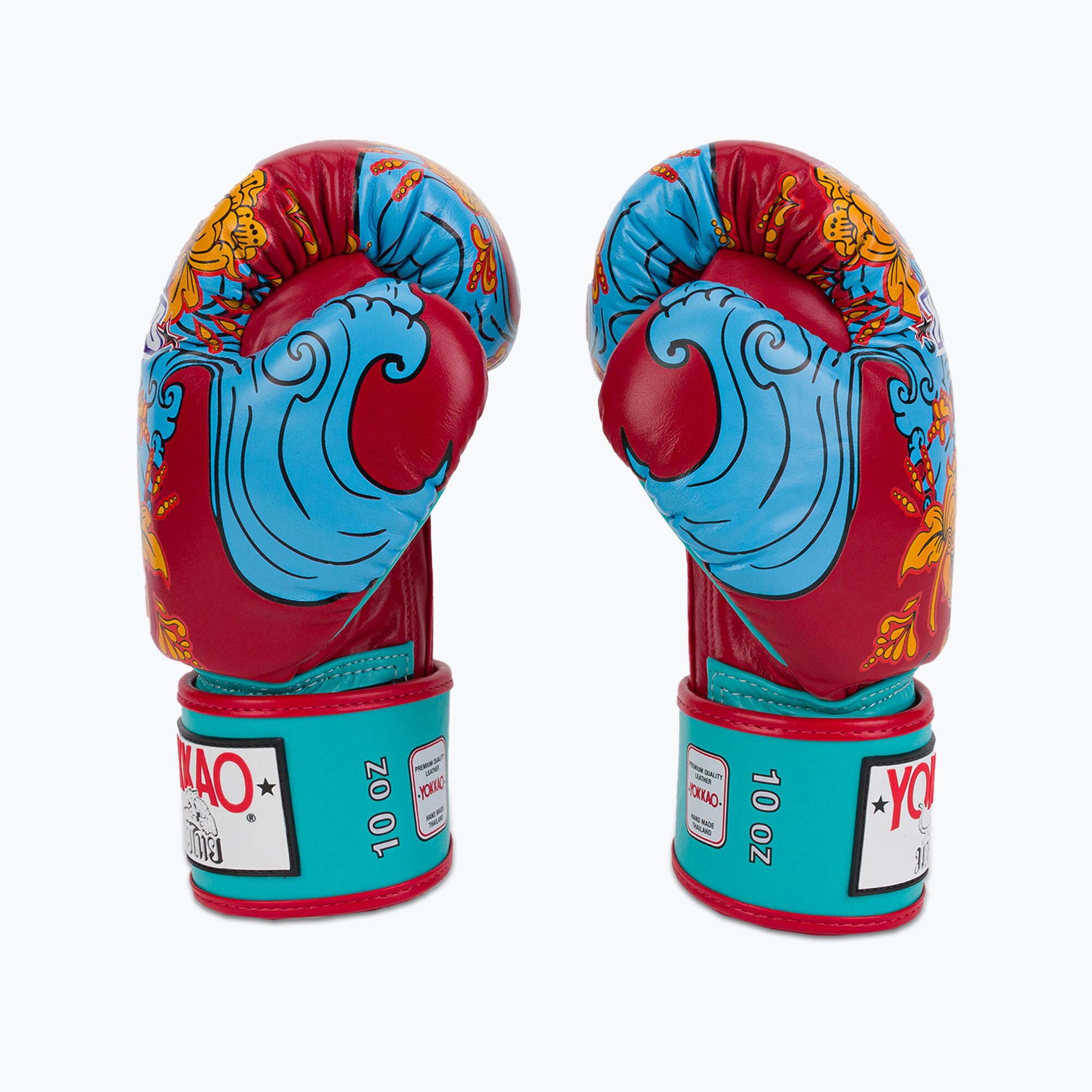 Manusi de box, YOKKAO, Piele naturala, Multicolor, 16 Oz - eMAG.ro