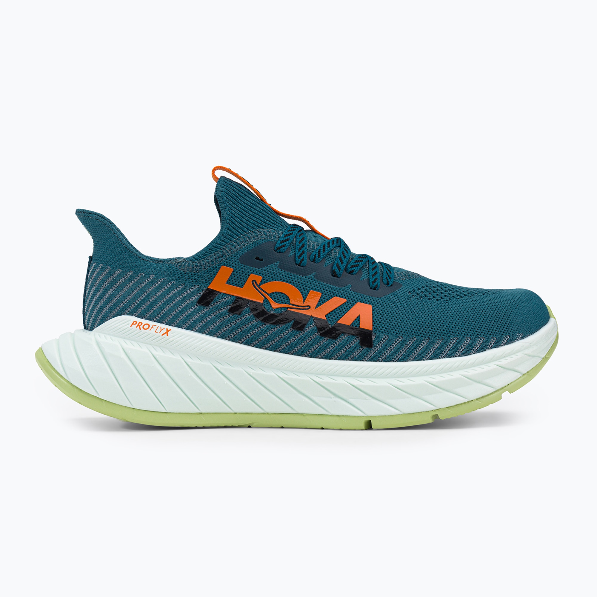 Pantofi alergare barbati Hoka One One, Carbon X 3, Albastru/Portocaliu ...