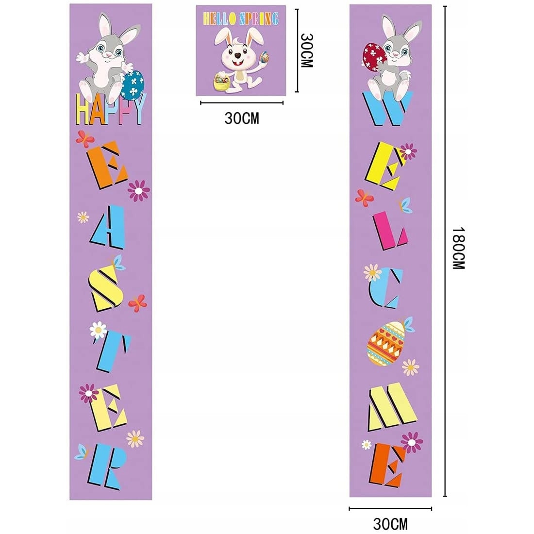 Banner de bun venit de paste, multicolor - eMAG.ro