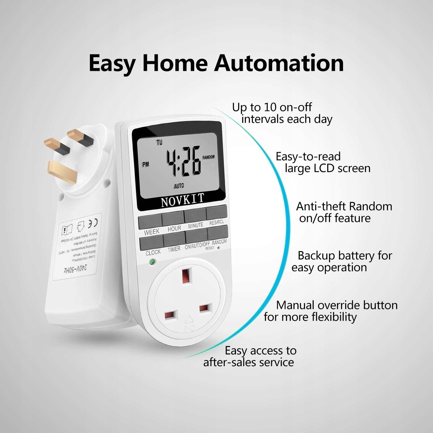 Set 2 prize inteligente, Program antifurt, Programare flexibila, 2900W ...