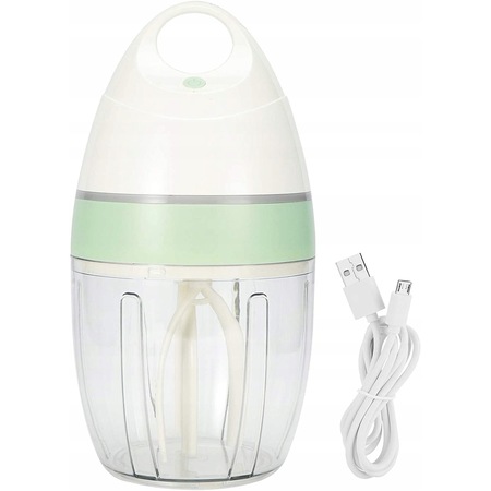 Mixer electric de mana, USB, 900ML, Alb/Verde - eMAG.ro