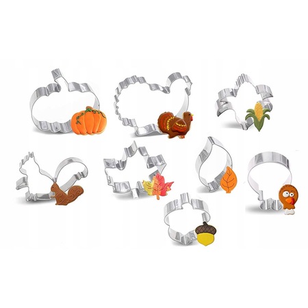 Set 8 forme prajituri, Otel, Argintiu - eMAG.ro