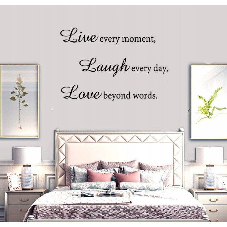 Autocolant de perete cu cuvinte pozitive, din material vinil - eMAG.ro