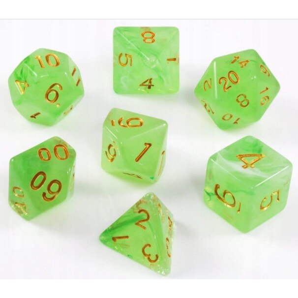 Set 7 zaruri, Verde deschis - eMAG.ro