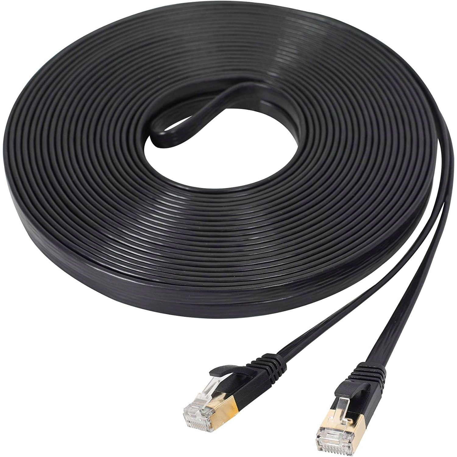 Cablu internet LAN SSTP, 15 m, 600 MHz, 10 Gbps, Negru - eMAG.ro