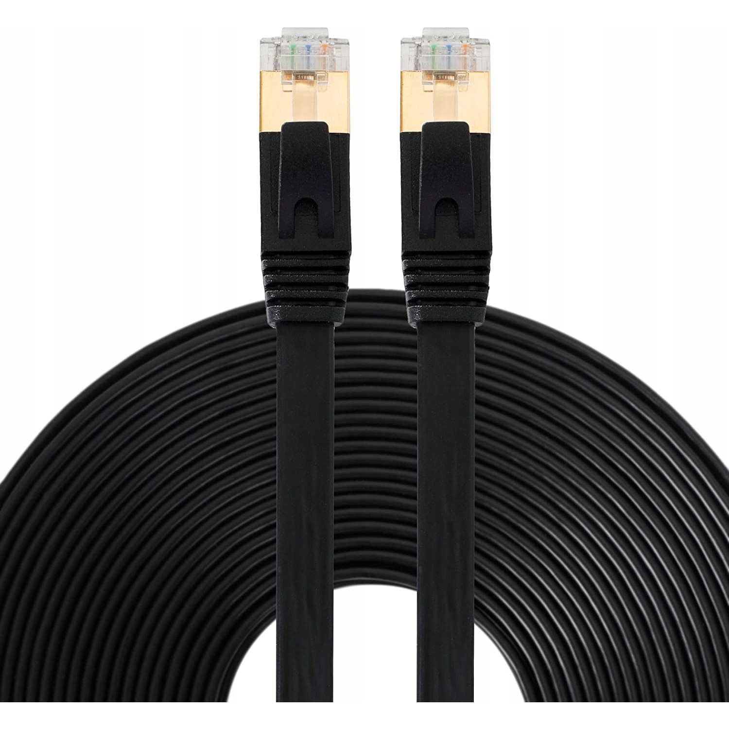 Cablu internet LAN SSTP, 15 m, 600 MHz, 10 Gbps, Negru - eMAG.ro