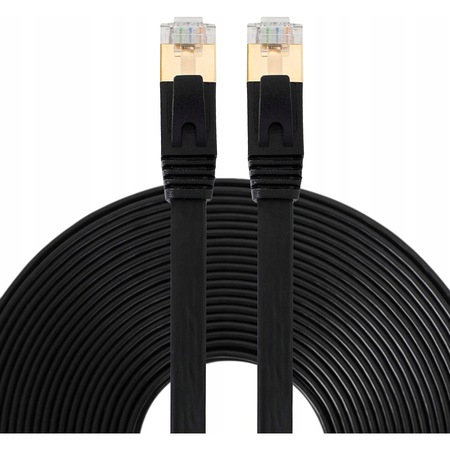 Cablu internet LAN SSTP, 15 m, 600 MHz, 10 Gbps, Negru - eMAG.ro