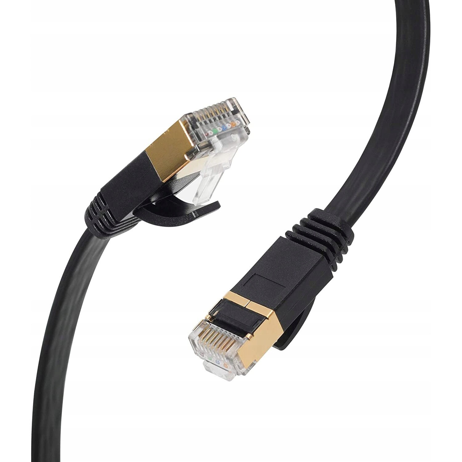 Cablu internet LAN SSTP, 15 m, 600 MHz, 10 Gbps, Negru - eMAG.ro