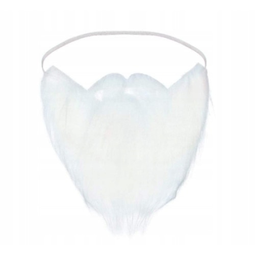 Barba falsa, Flanel, Alb, Universal - eMAG.ro