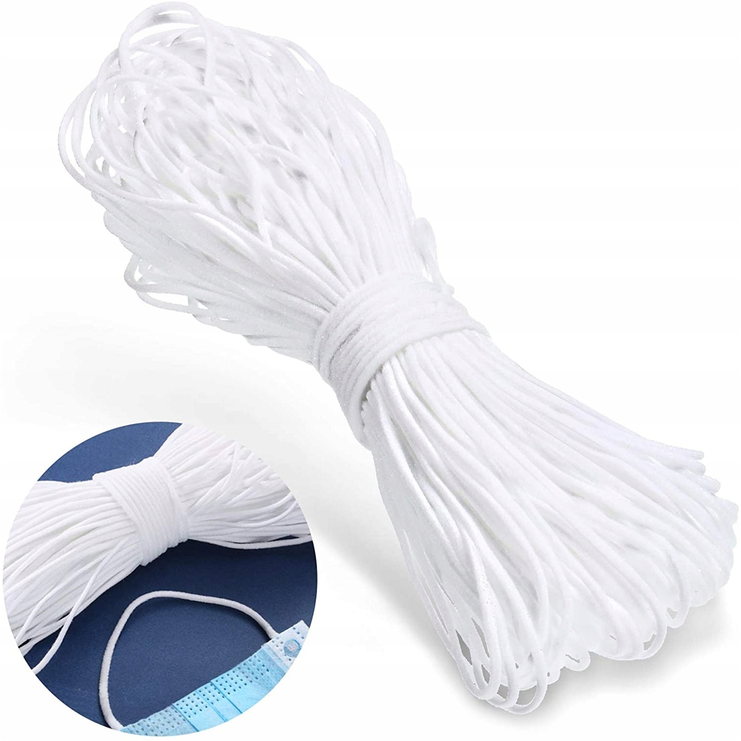 Snur de cusut, Elastic, Universal, 45 m, Alb - eMAG.ro