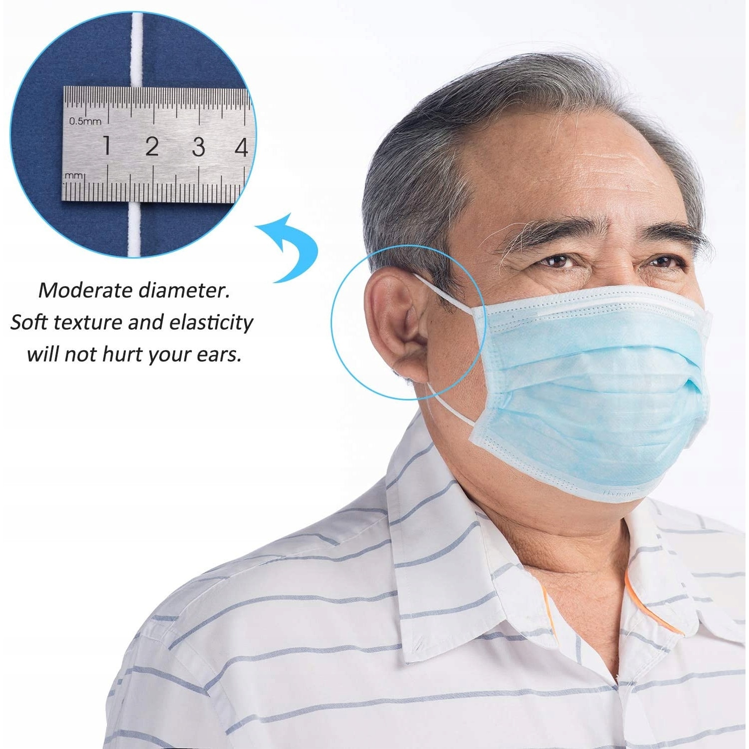 Snur de cusut, Elastic, Universal, 45 m, Alb - eMAG.ro