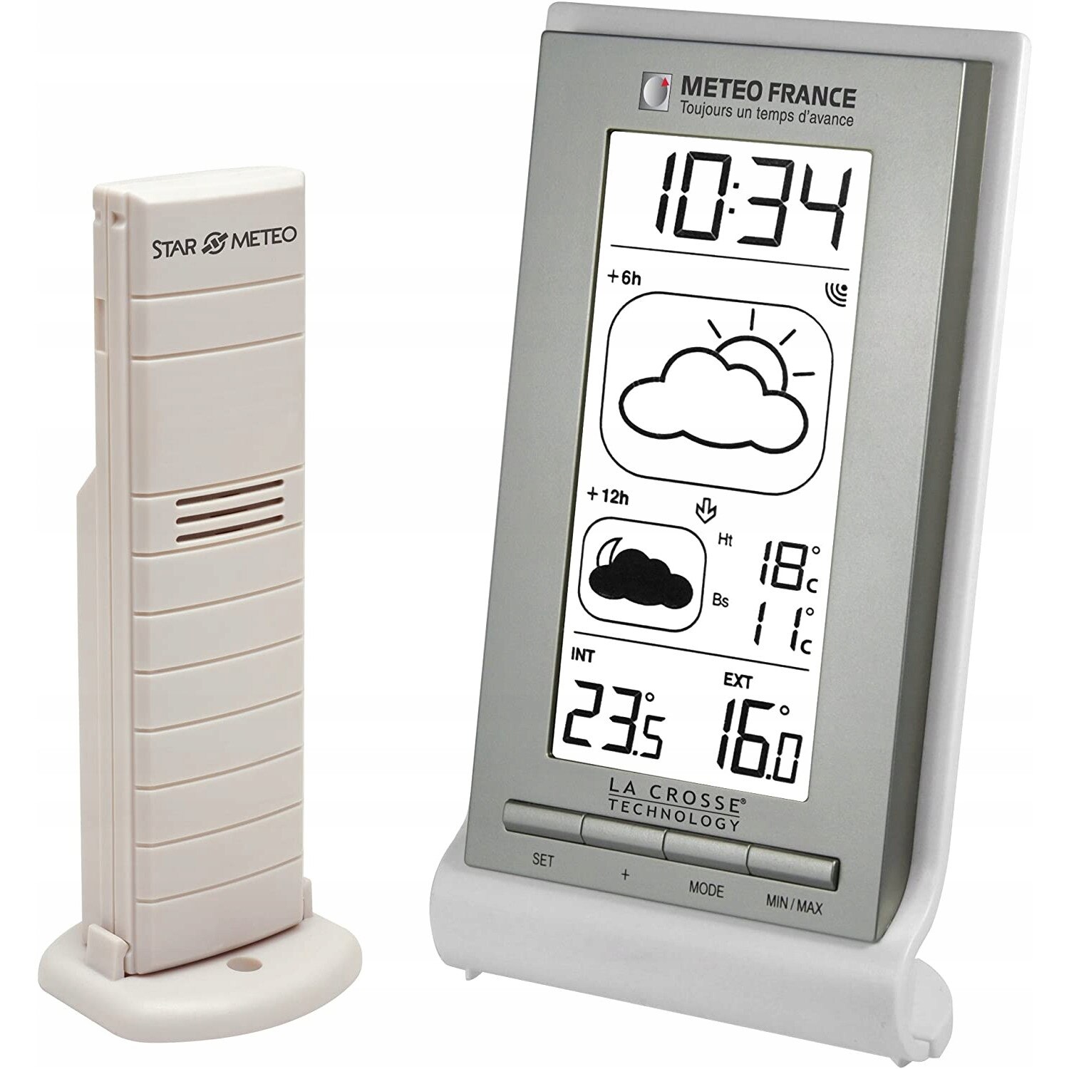 Statie meteo, Digital, Ecran LCD, Gri - eMAG.ro