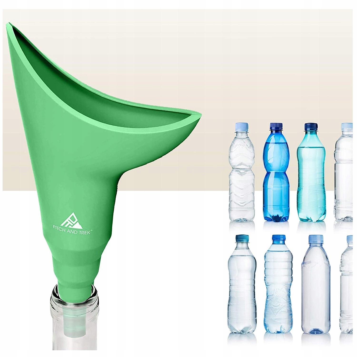 Pisoar portabil pentru femei, Pitch and Trek, Silicon, Verde - eMAG.ro