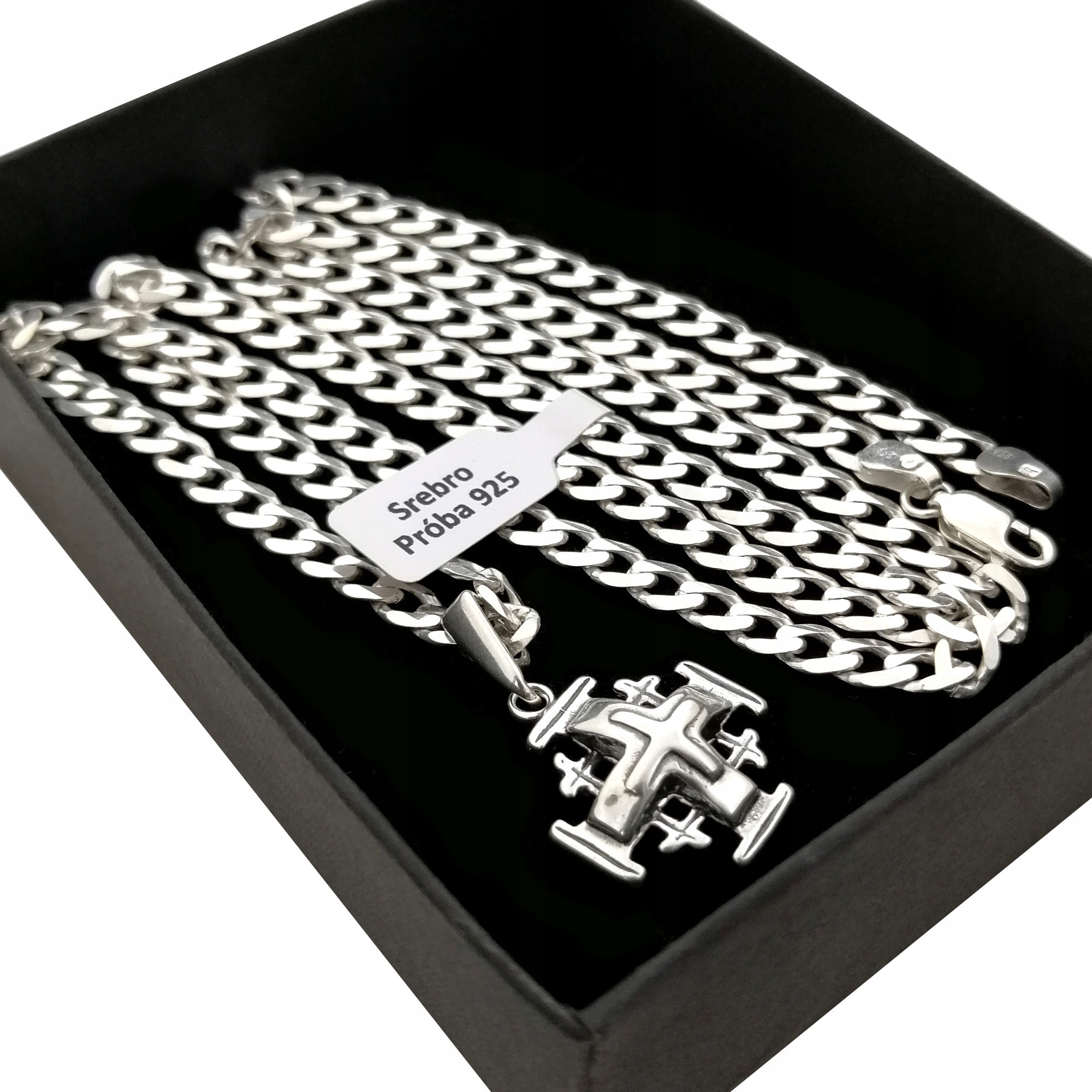 Lantisor barbati, Golden-Celebrity, Argint 925, Pandantiv cruce ...