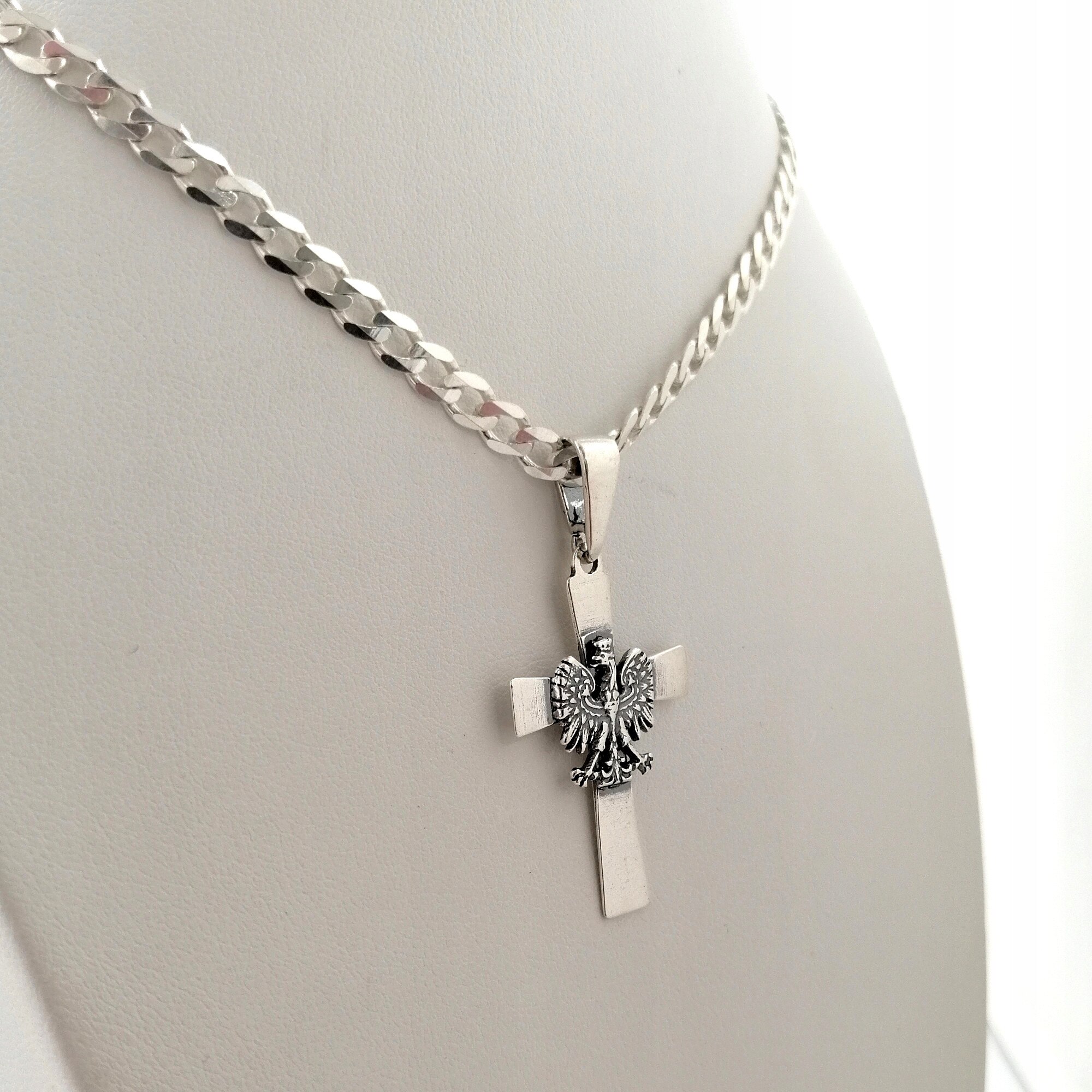 Colier cu pandantiv tip cruce, Golden-Celebrity, Argint 925 - eMAG.ro