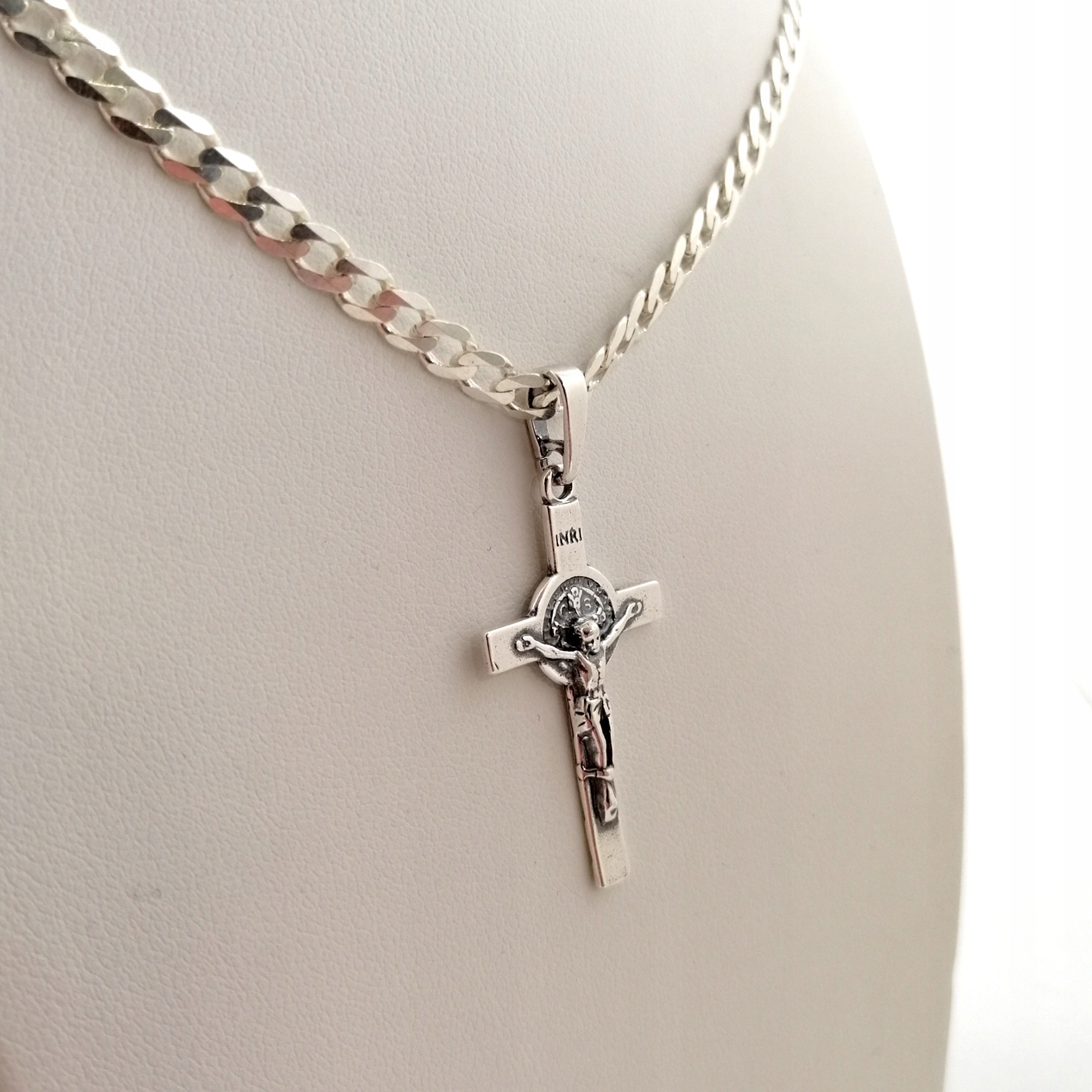 Lantisor barbati, Golden-Celebrity, Argint 925, Pandantiv cruce ...