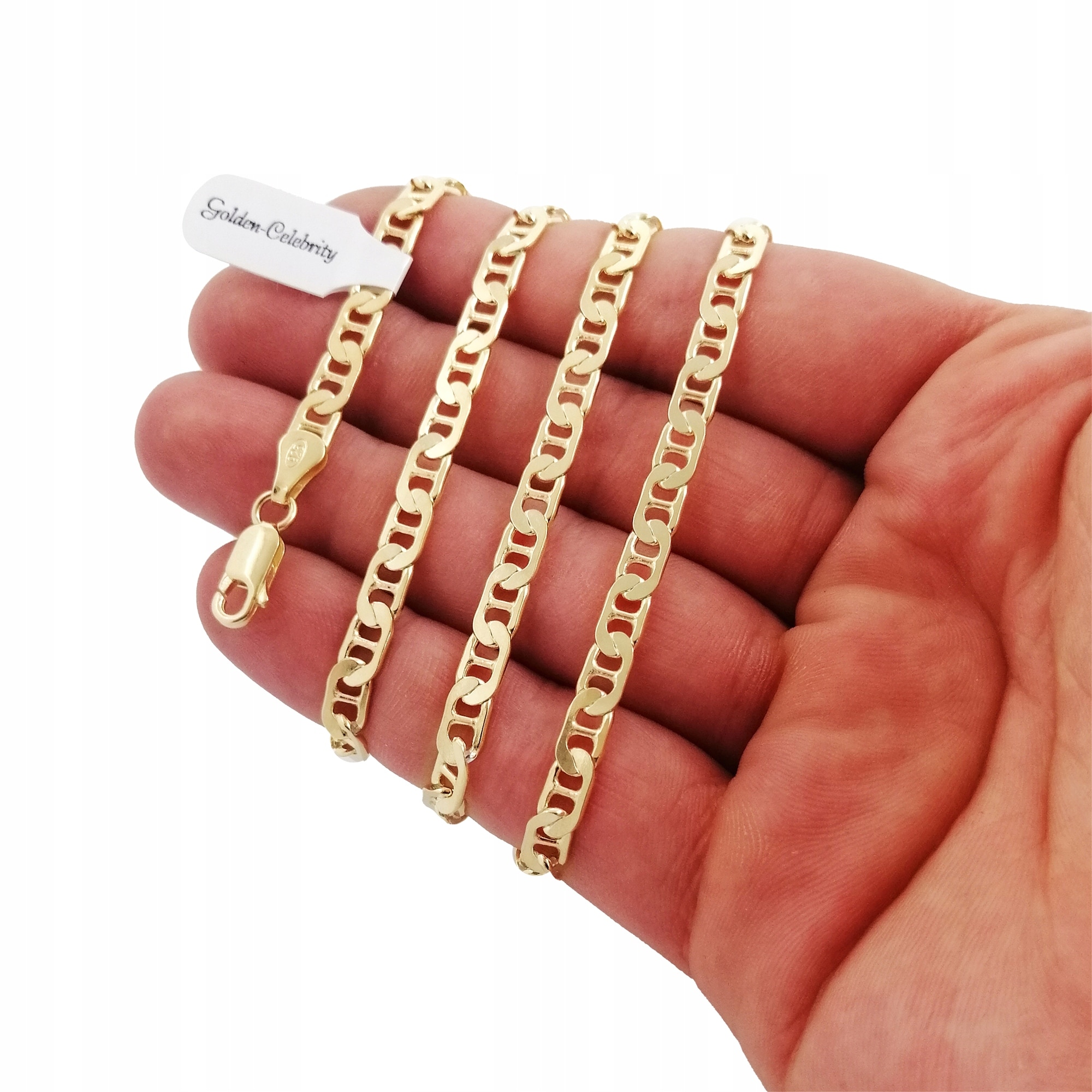 Lant, Golden-Celebrity, Argint 925, Placat cu aur 14K - eMAG.ro