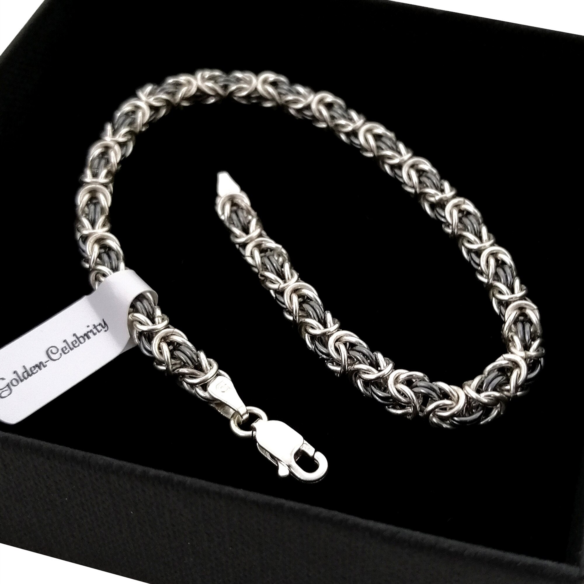 Bratara barbati, Golden-Celebrity, Argint, Argintiu - eMAG.ro