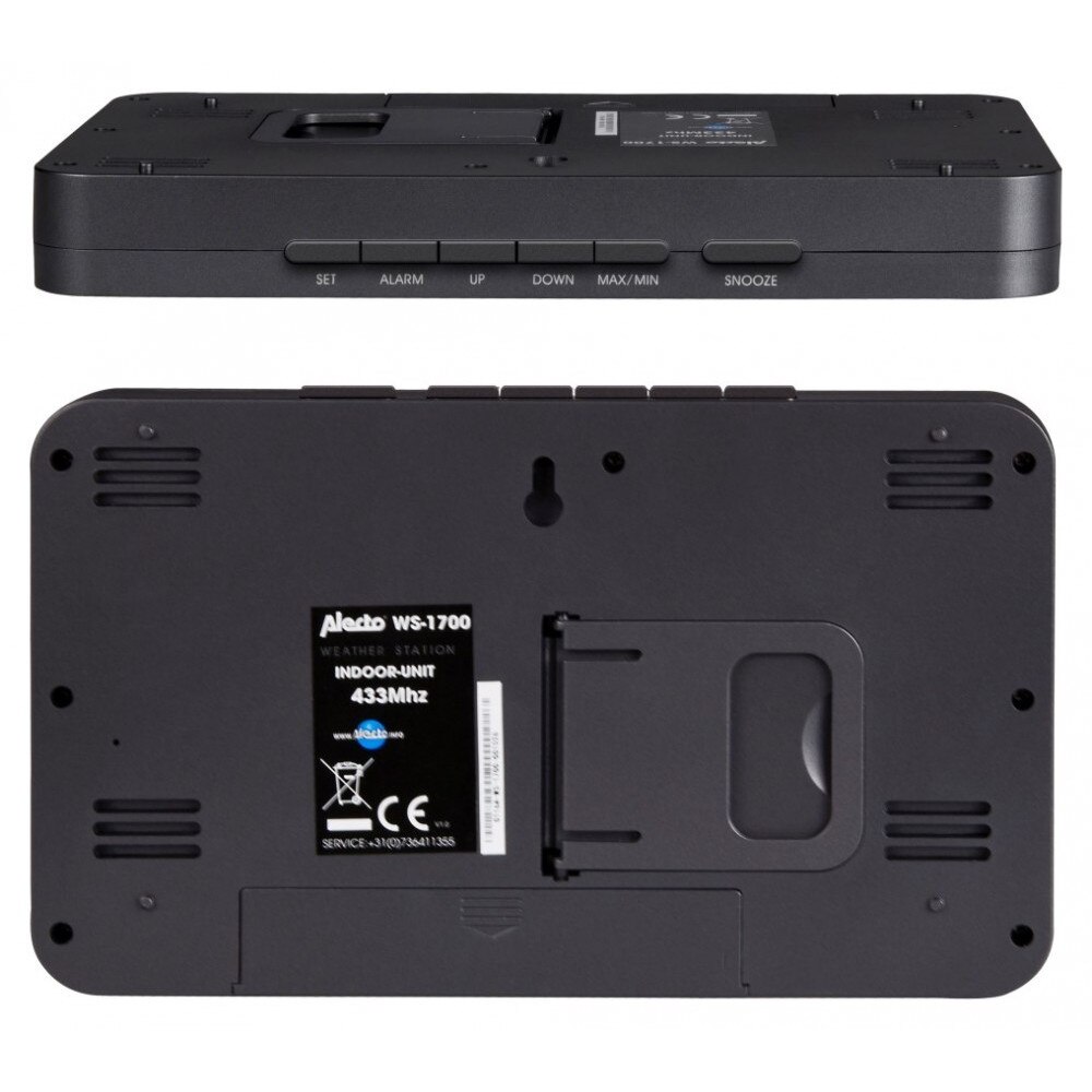 Termometru meteo, Alecto, Cu senzor wireless, Argintiu - eMAG.ro