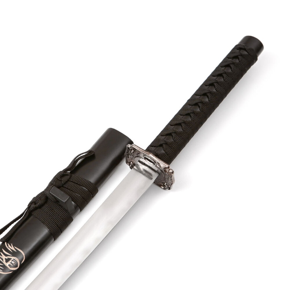 Sabie Katana cu Teaca Dragon Negru, Otel carbon, Lemn Tare, 92cm ...
