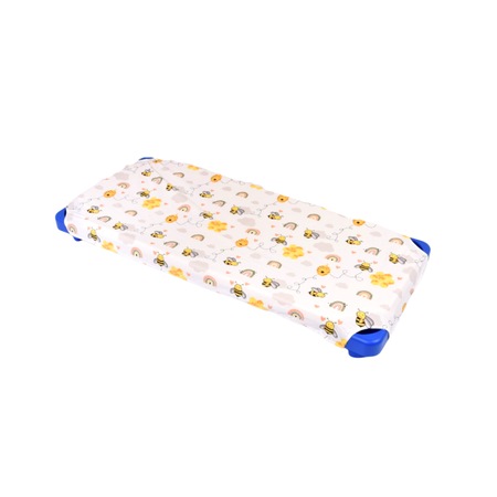 Cearsaf patut gradinita si cresa stivuibil bumbac 100% model albinute ...