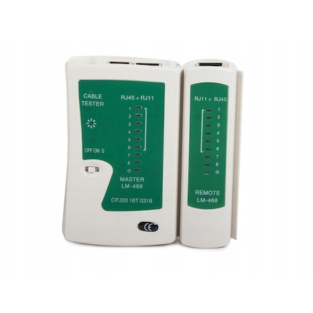 Tester cablu de retea, Zola®, RJ45 RJ11, scanare automata normala ...