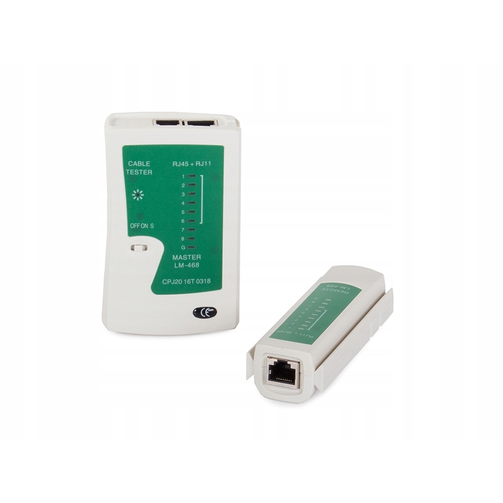 Tester cablu de retea, Zola®, RJ45 RJ11, scanare automata normala ...