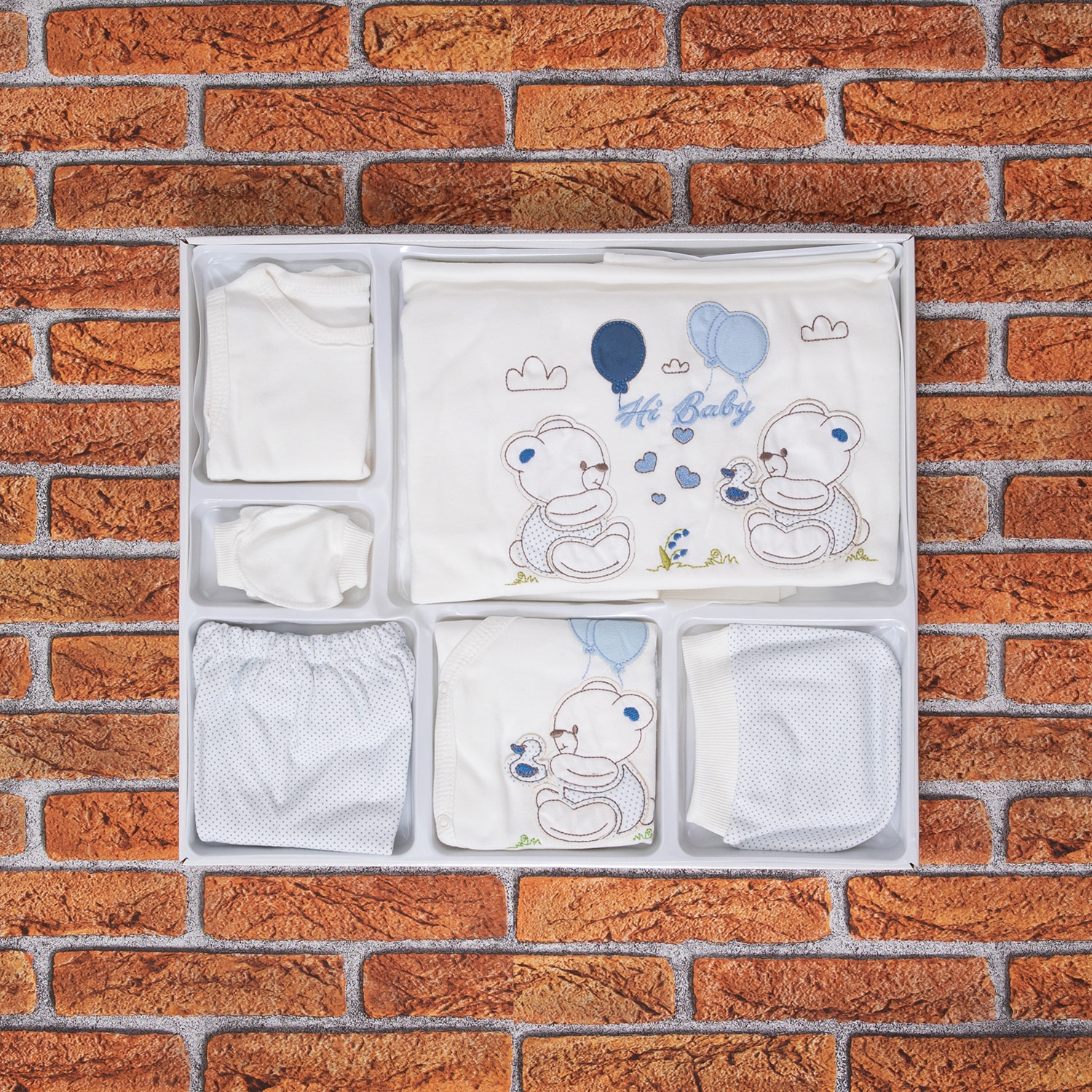 Set Compleu 10 piese pentru Bebelusi si Nou Nascuti, PETINO model ...