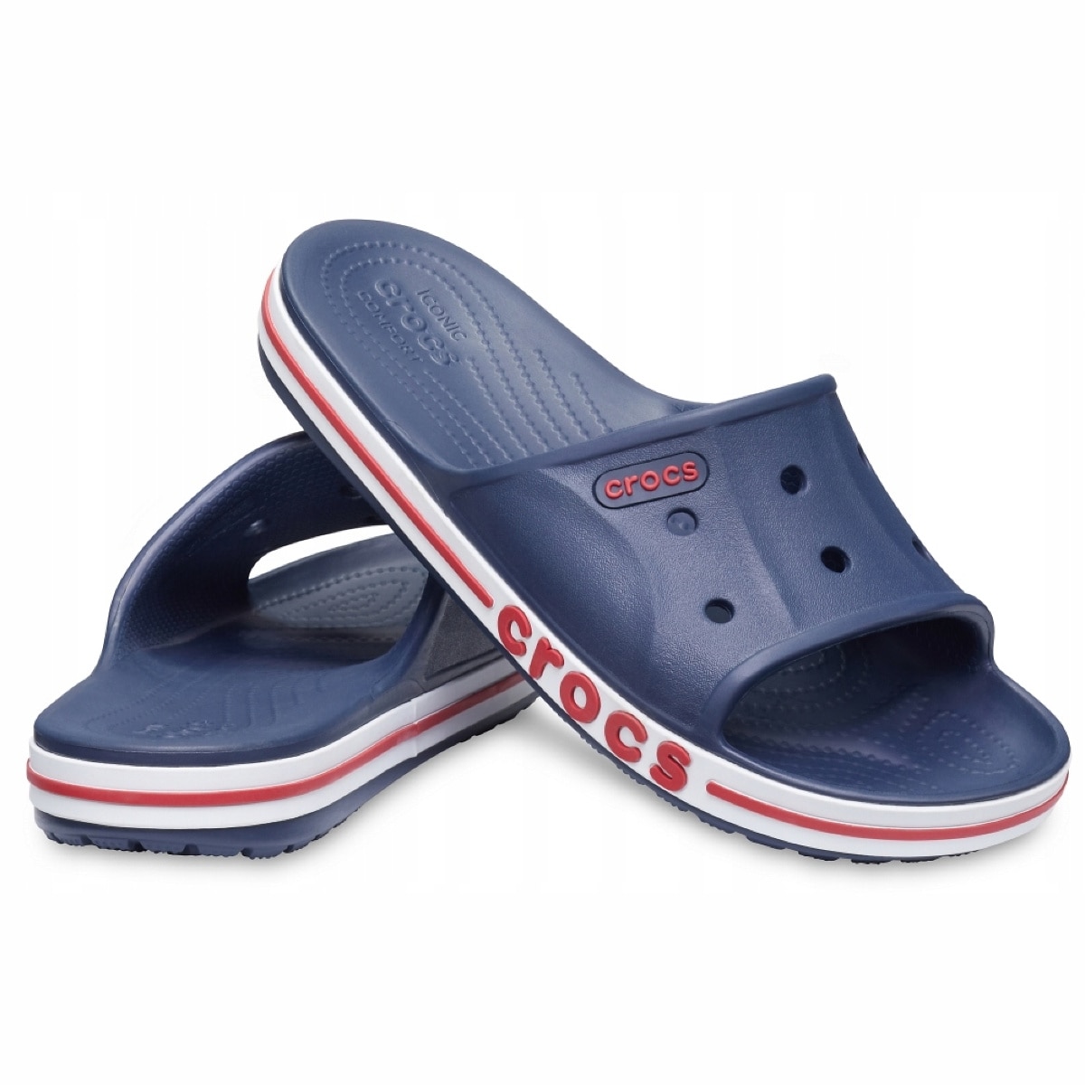 Slapi Barbati, Crocs, Bayaband Slide, Albastru, 46-47 - eMAG.ro