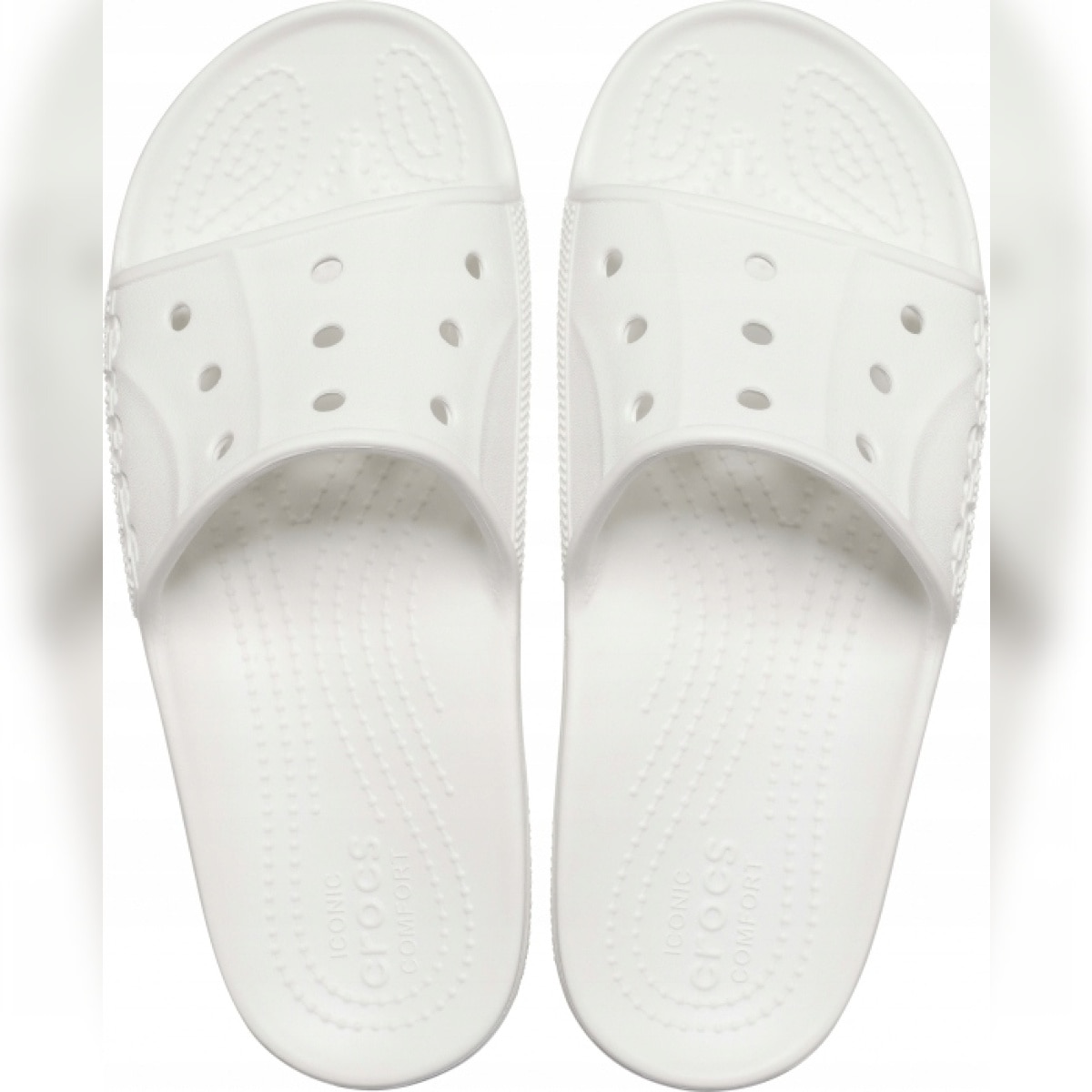 Slapi Barbati, Crocs, Baya II Slide, Alb, 45-46 EU - eMAG.ro