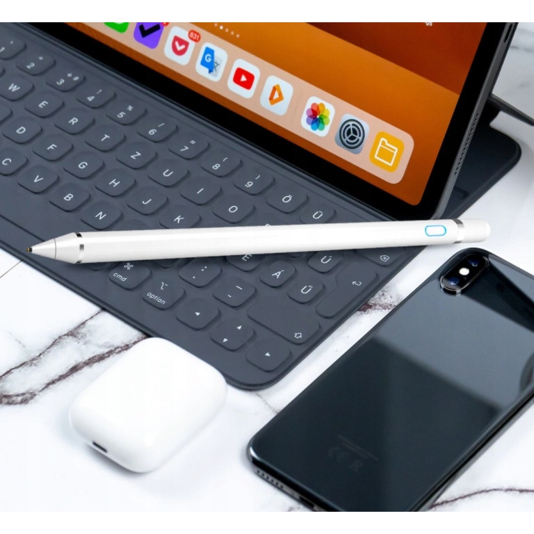 Stylus Pen pentru Apple iPad 9.7/10.2/10.9, Alb - eMAG.ro