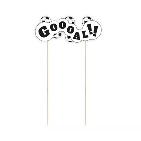 Topper pentru tort model fotbal Goooal 15 x 19 cm - eMAG.ro