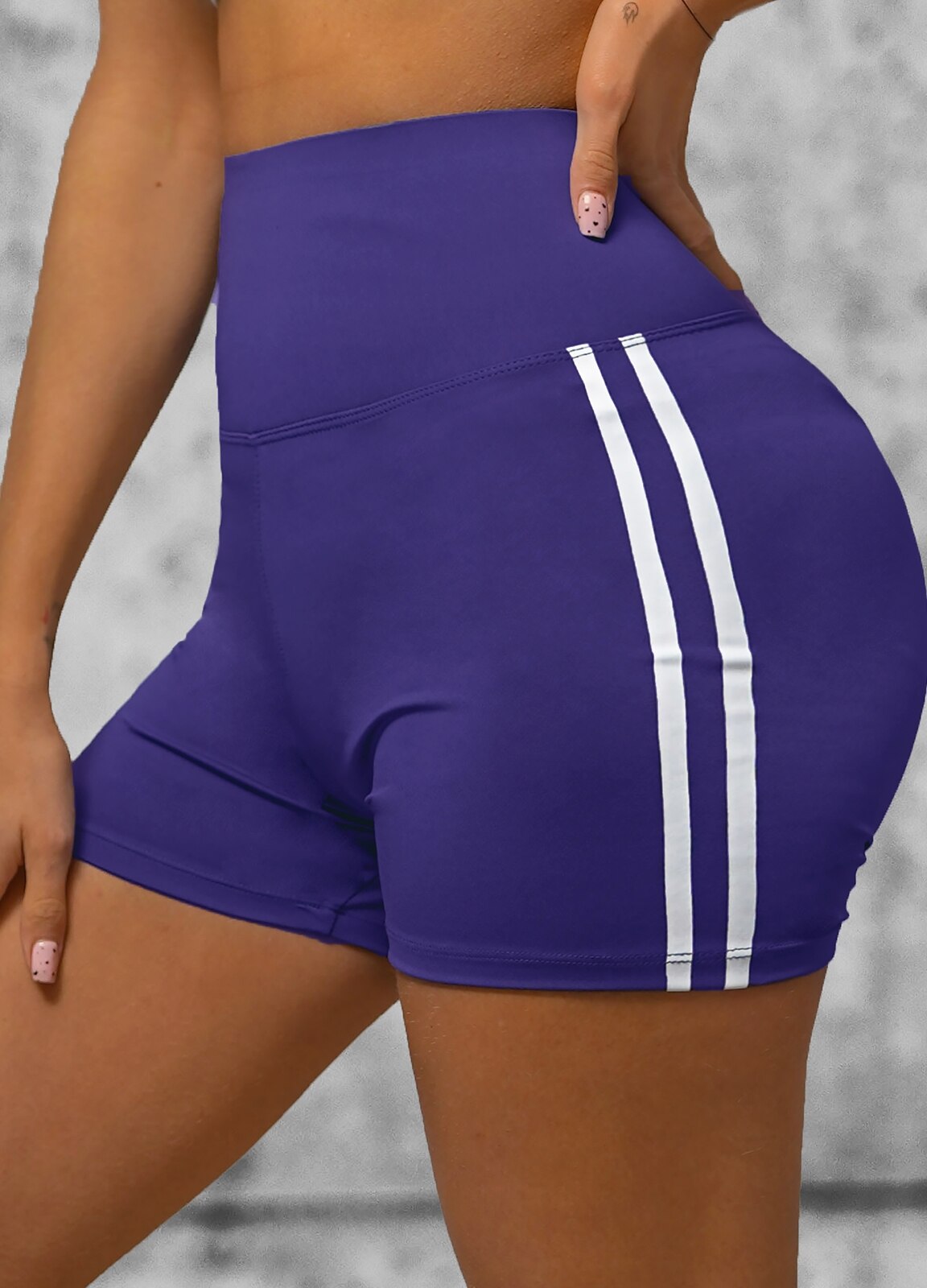 Colanti scurti de dama violet inchis OZONEE O/LK382 M/L - eMAG.ro