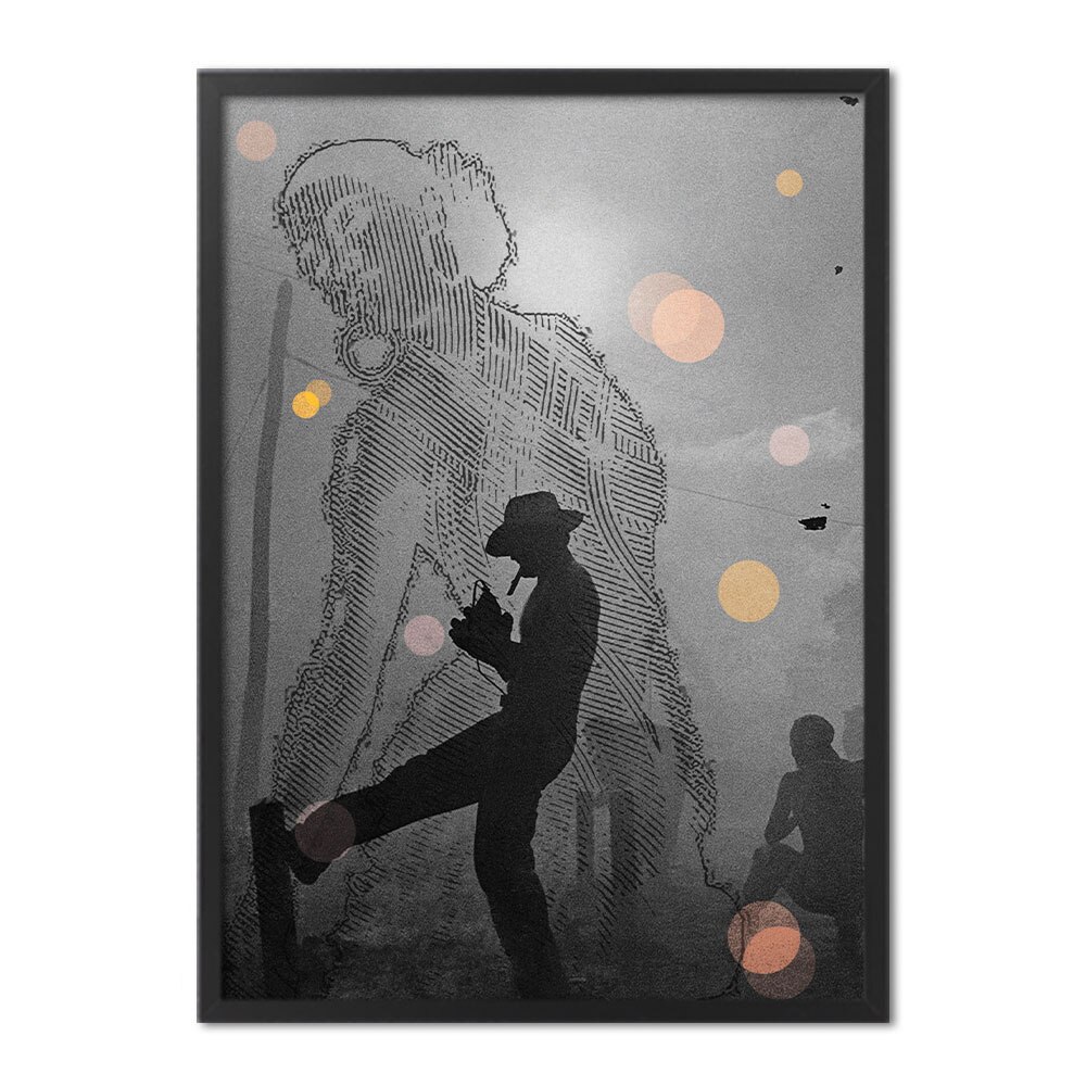 Poster cu sau fara rama - Street Dancers Cuba 50x70 Black Wood - eMAG.ro