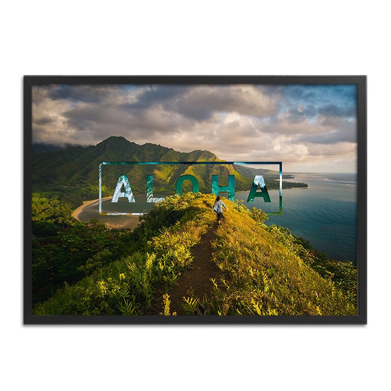 Poster Aloha, Multicolor - eMAG.ro