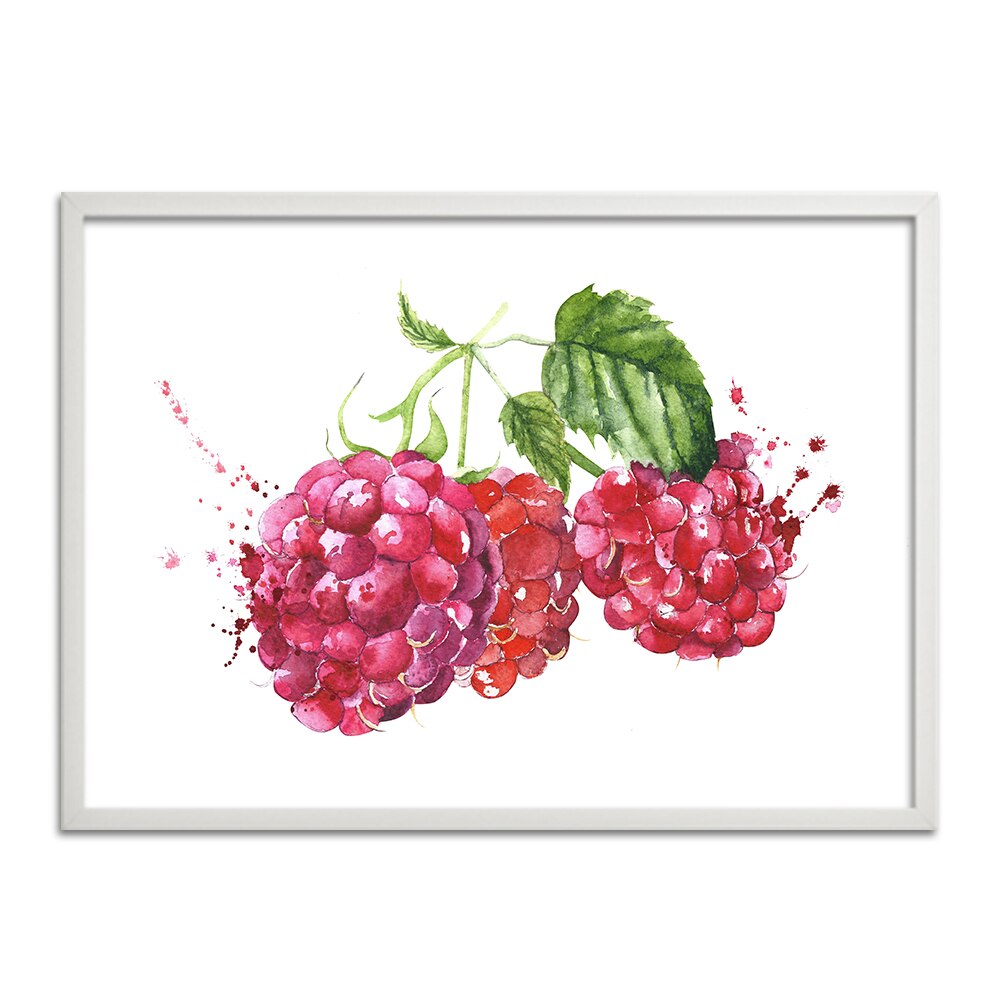 Poster - Raspberry 70x50 Lemn alb - eMAG.ro