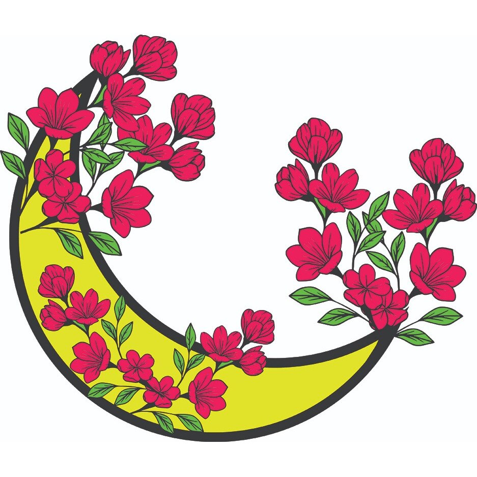 Sticker decorativ, Luna, Rosu, 60 cm, 7230ST-2 - eMAG.ro